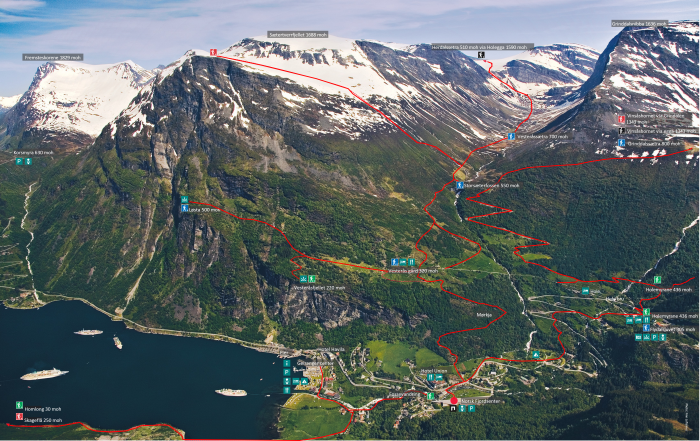 Things to do in Geiranger - Hiking routes - Geirangerfjorden verdsarv